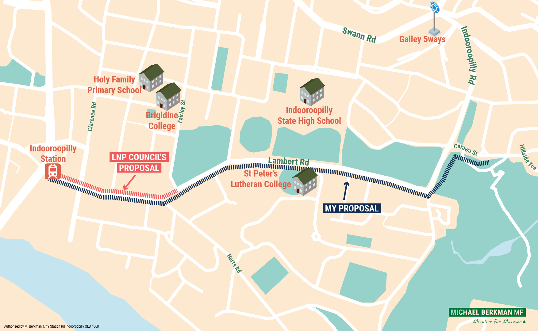 Complete the Indooroopilly Bikeway - Michael Berkman MP for Maiwar