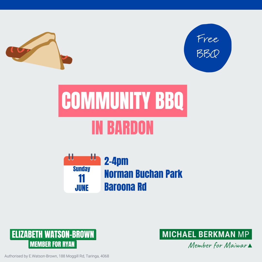 Bardon BBQ - Elizabeth Watson-Brown MP