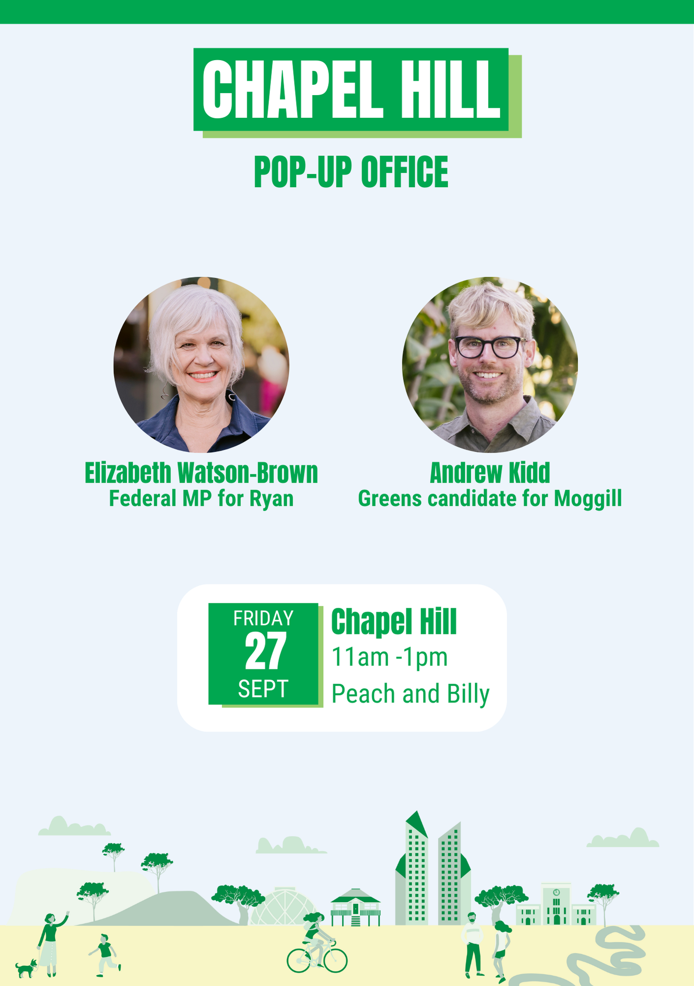 Pop-up office Chapel Hill 2024 - Elizabeth Watson-Brown MP