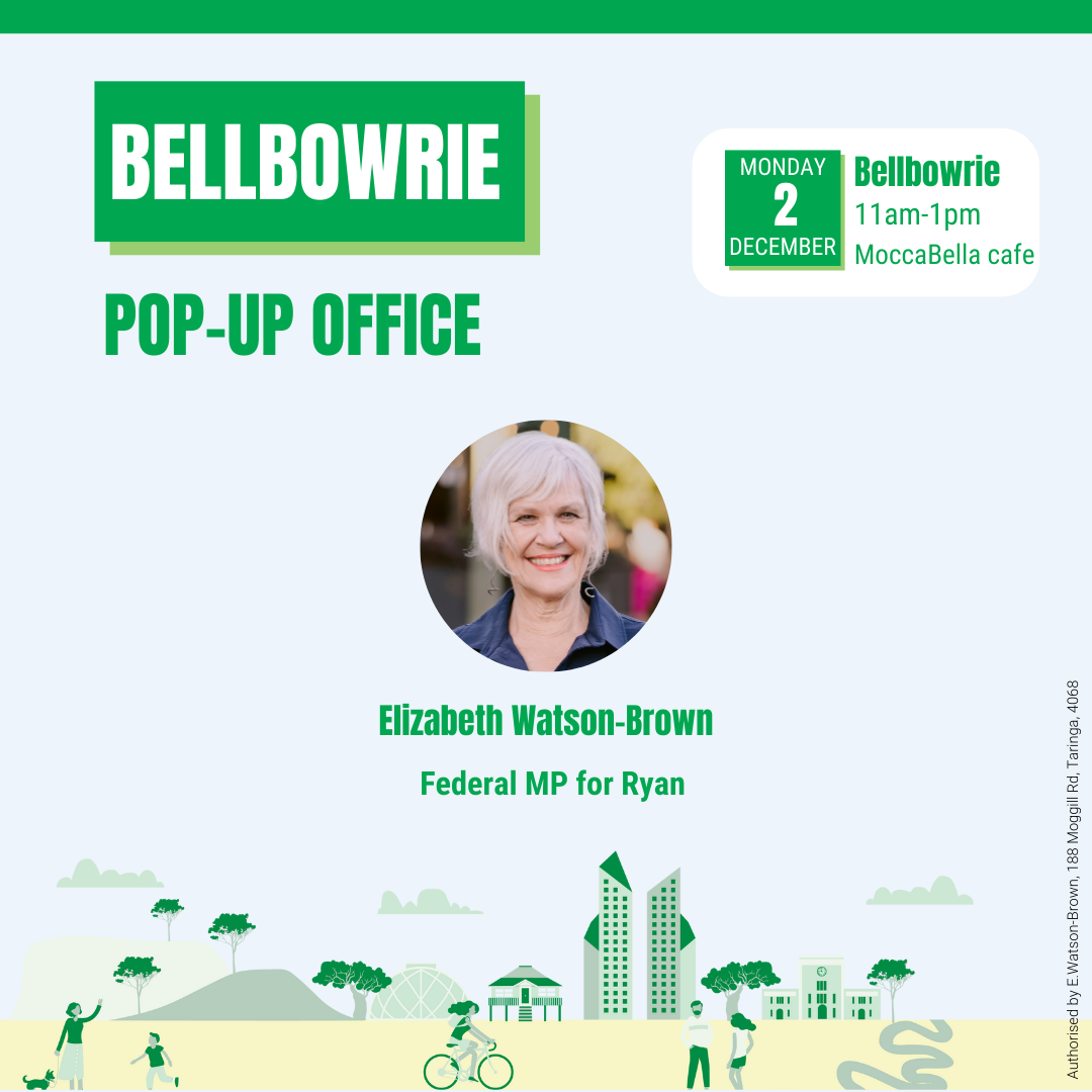 Pop-up office Bellbowrie 2024 - Elizabeth Watson-Brown MP