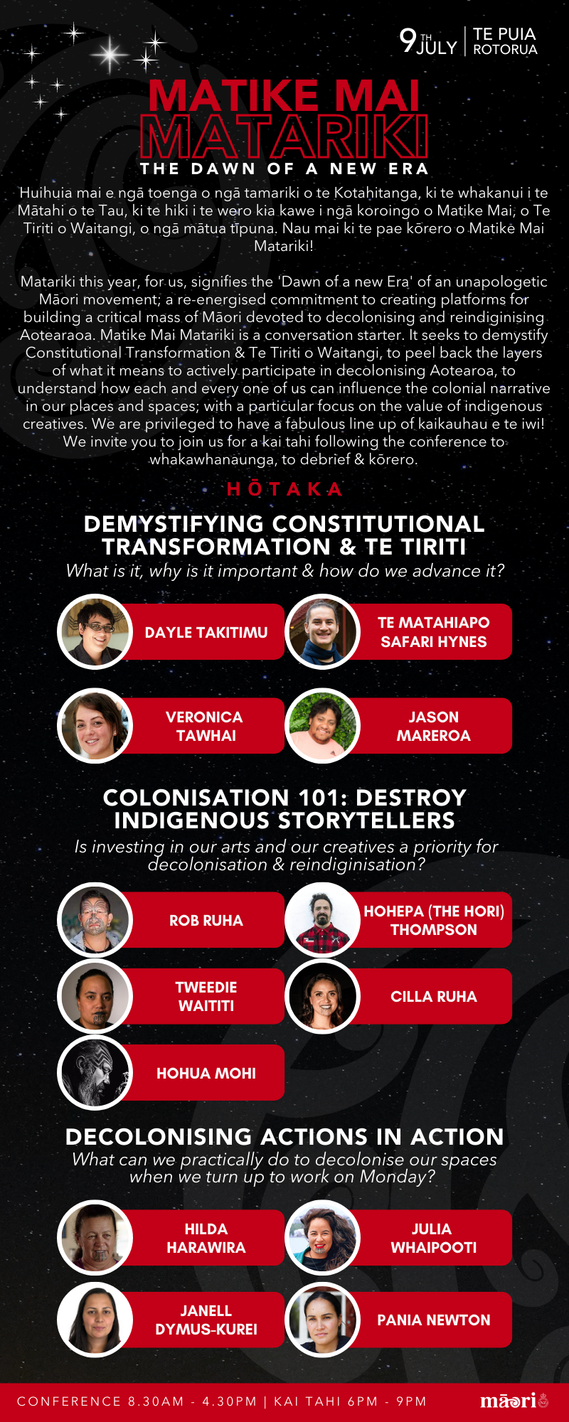 Matike Mai Matariki Conference - Te Pāti Māori