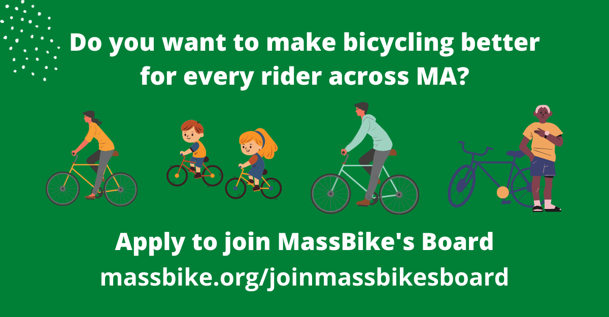 Join MassBike's Board and Shape the Future of Cycling in Massachusetts!