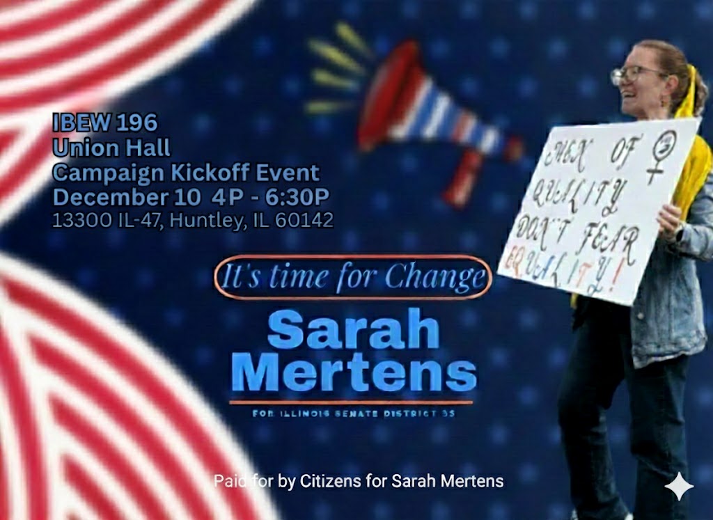 It's time for Change - Sarah Mertens Campaign Kickoff Event
