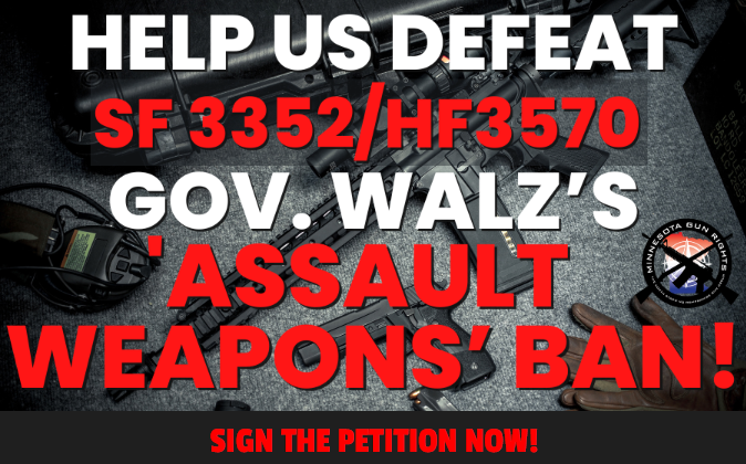 RED ALERT: Semi-Auto GUN BAN Introduced in St Paul! - Minnesota Gun Rights