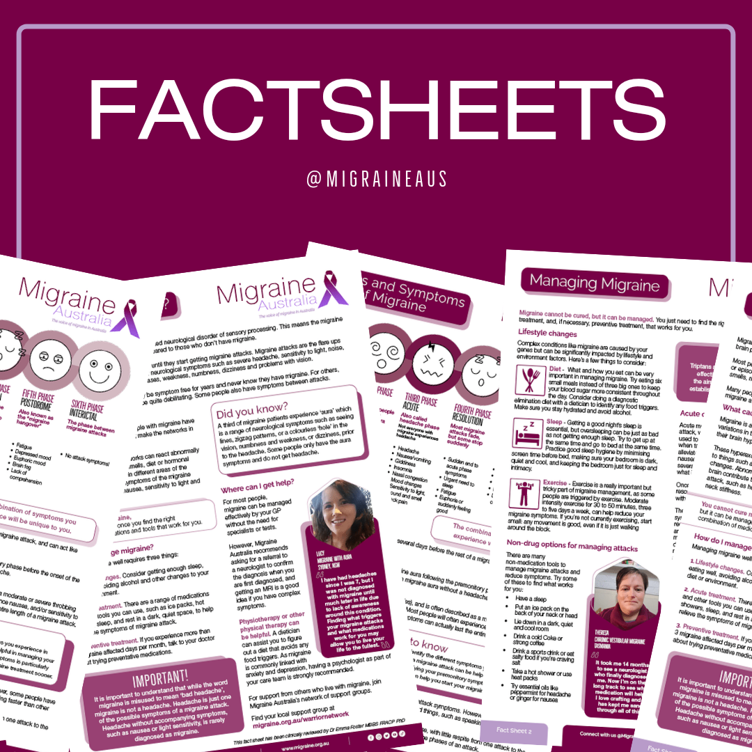 Factsheets - Migraine Aus