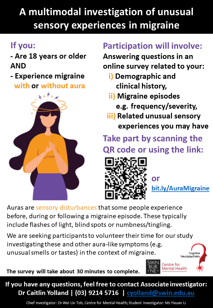 Aura research at Swinburne University - Migraine Aus