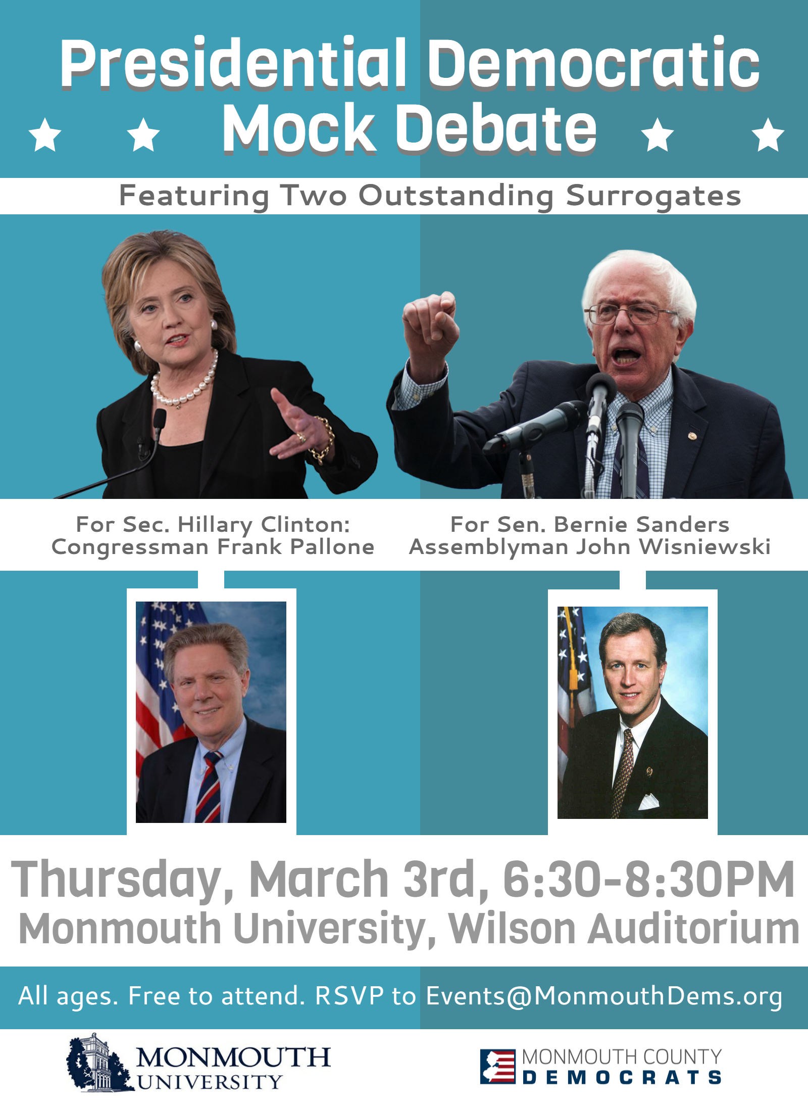 Monmouth County Democrats Mock Debate - Monmouth County Democrats