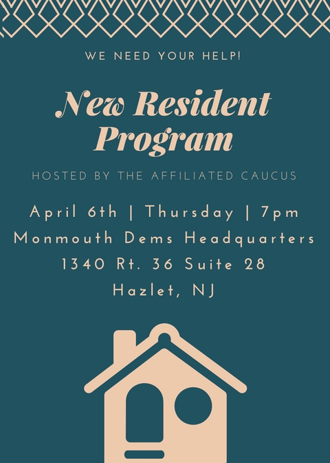 New Resident Program - Monmouth County Democrats