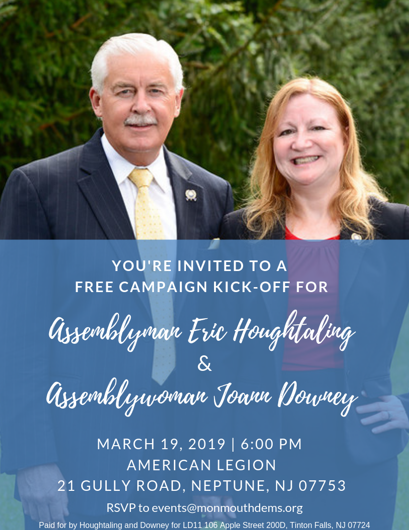 Assemblymembers Houghtaling and Downey Campaign Kick-Off - Monmouth ...