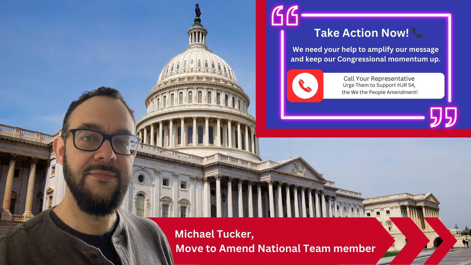 Michael on Capitol Hill - Move to Amend