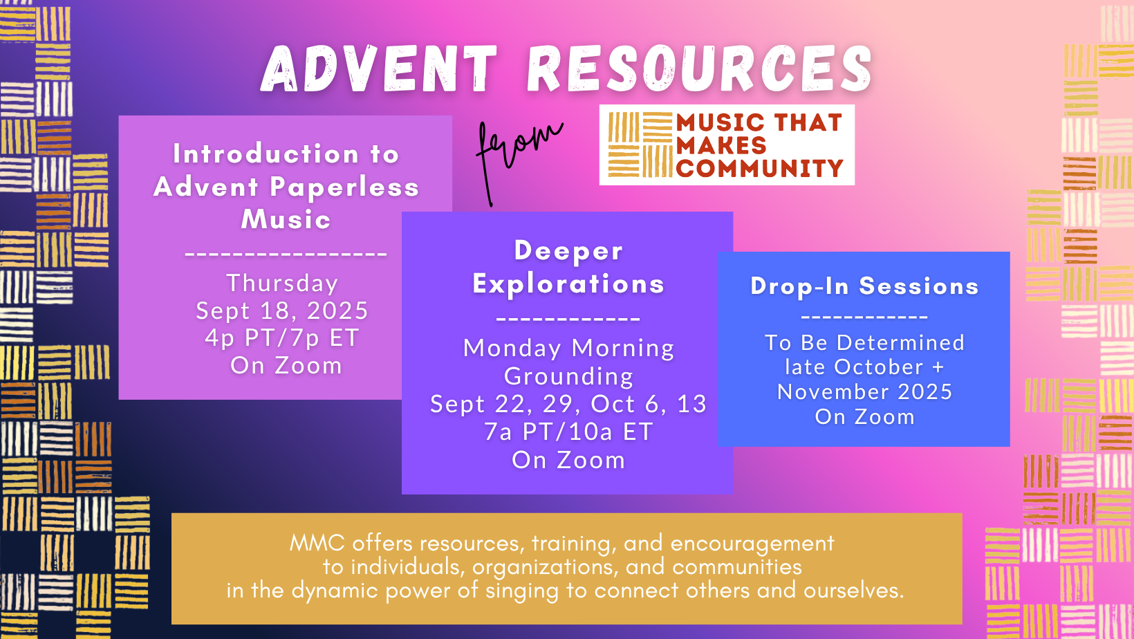 Introduction to Paperless Advent Resources - Music that Makes Community
