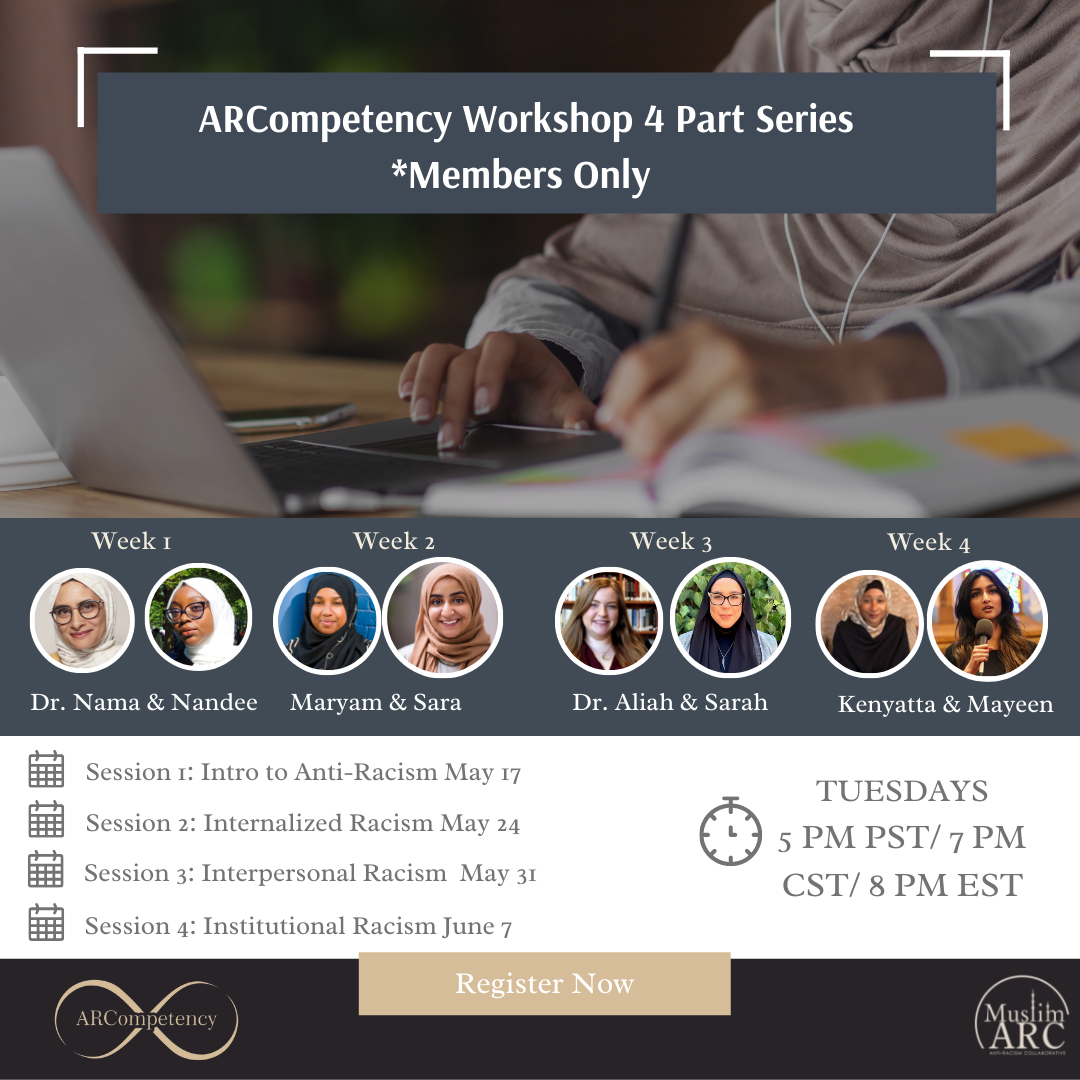 Anti-Racism Competency May Webinars - ARC Hub