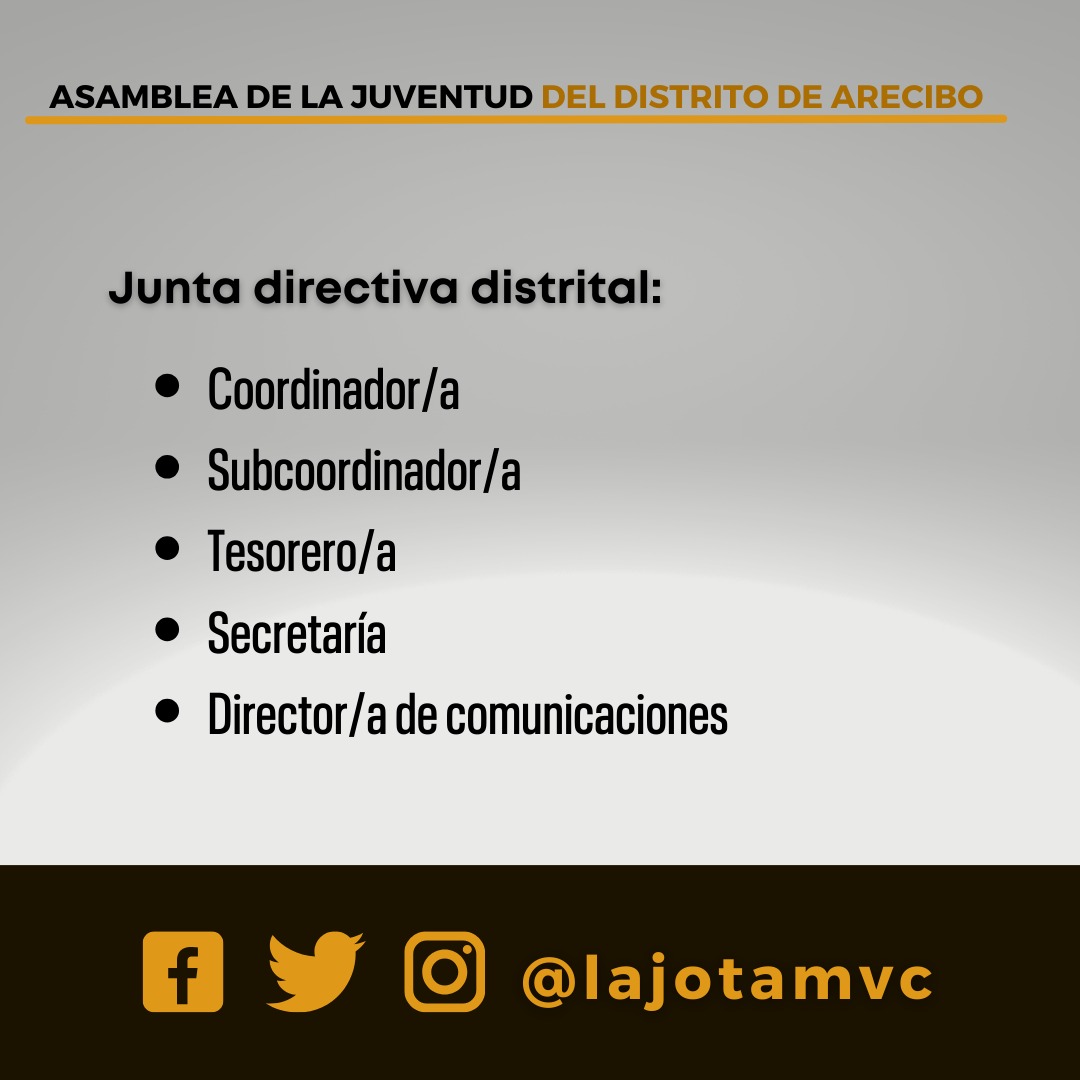 Asamblea de la Jota - Distrito de Arecibo