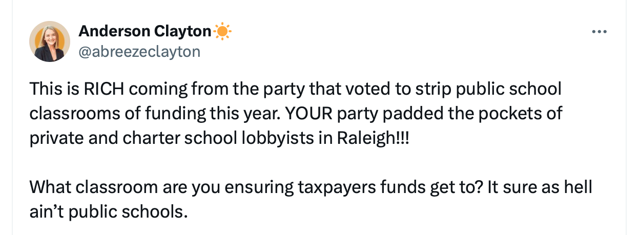 FACT CHECK: NC Dem Chair Falsely Says Republicans 'Cut Public School ...