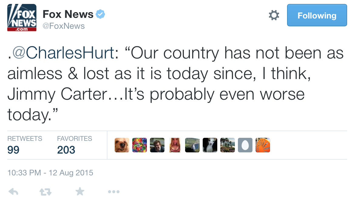 Fox News Reacts To Jimmy Carter’s Cancer By Smearing Him - NewsHounds