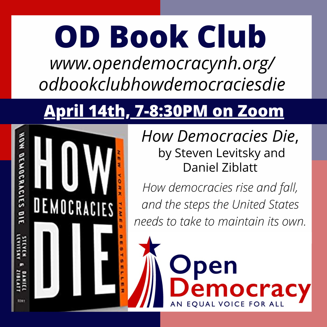 Open Democracy Book Club: How Democracies Die