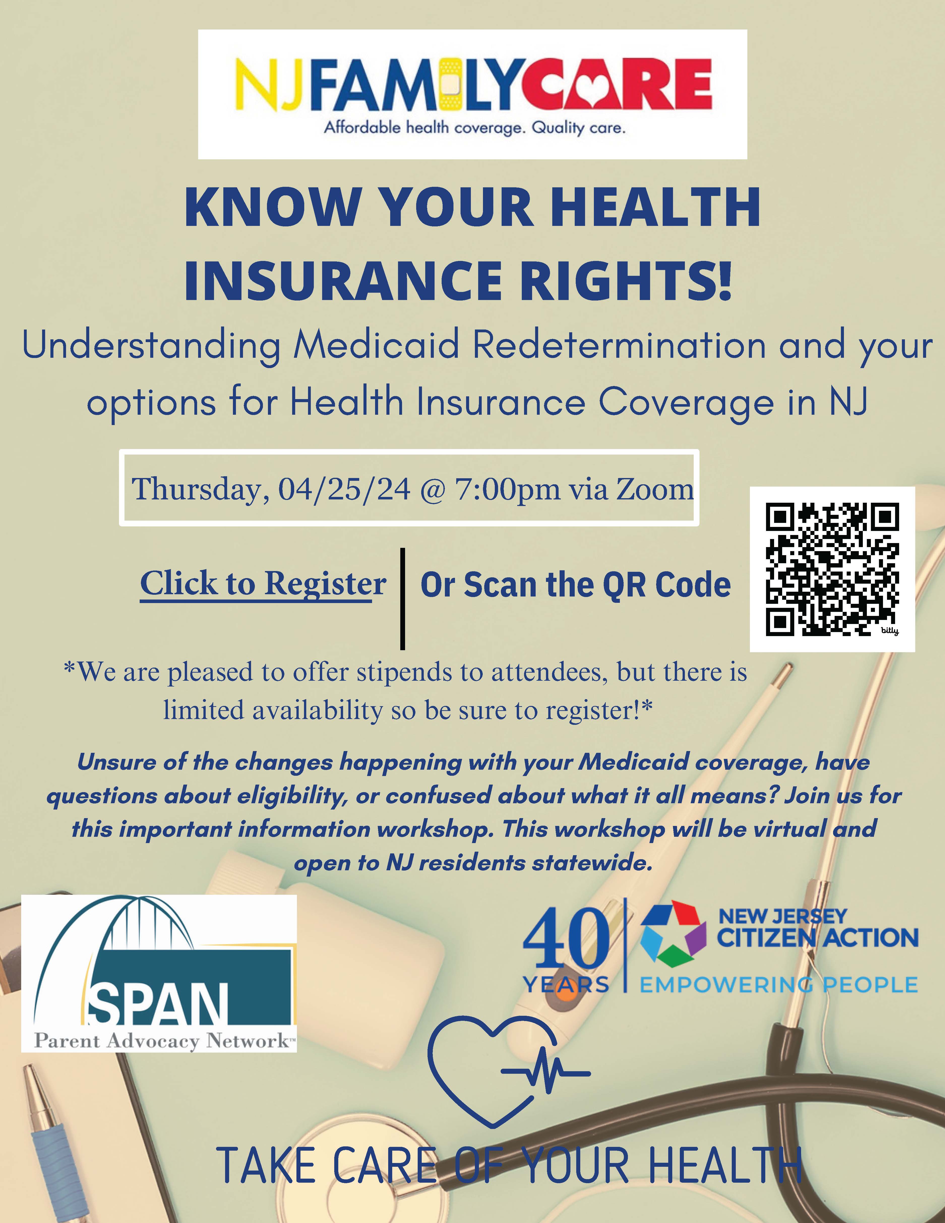 Know your health insurance rights! - New Jersey Citizen Action