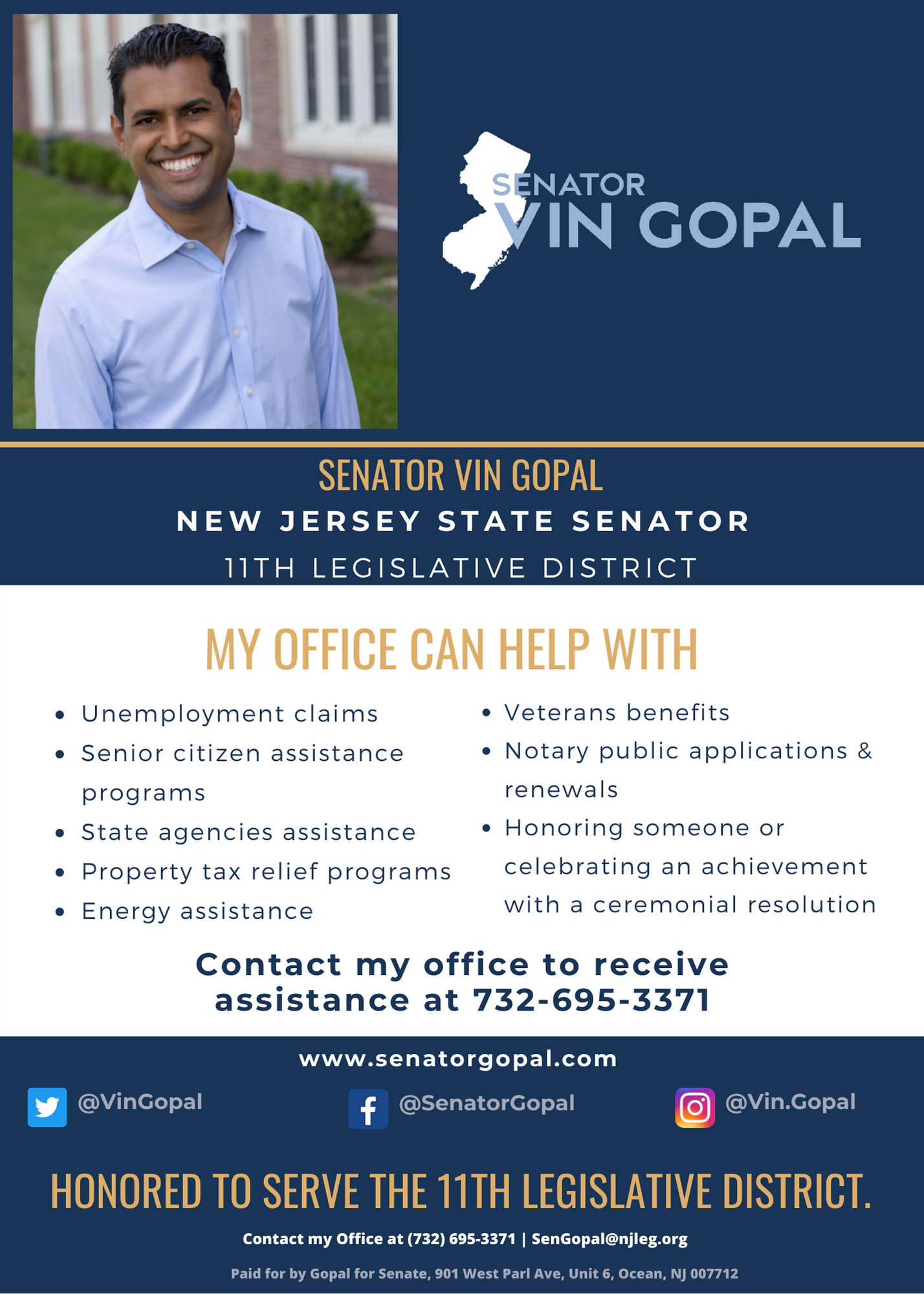 Constituent Services - Senator Vin Gopal