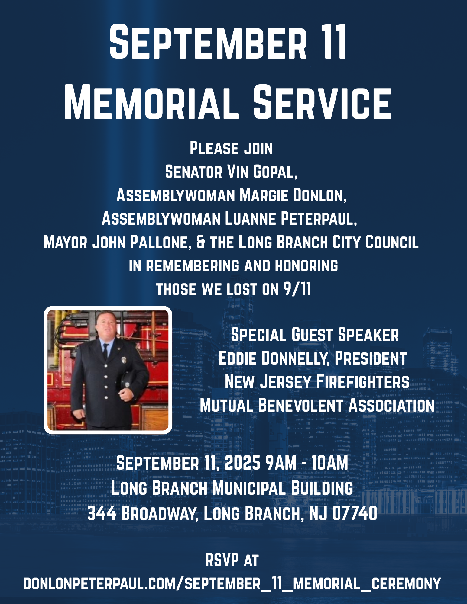 September 11 Memorial Ceremony - Assemblywomen Donlon and Peterpaul