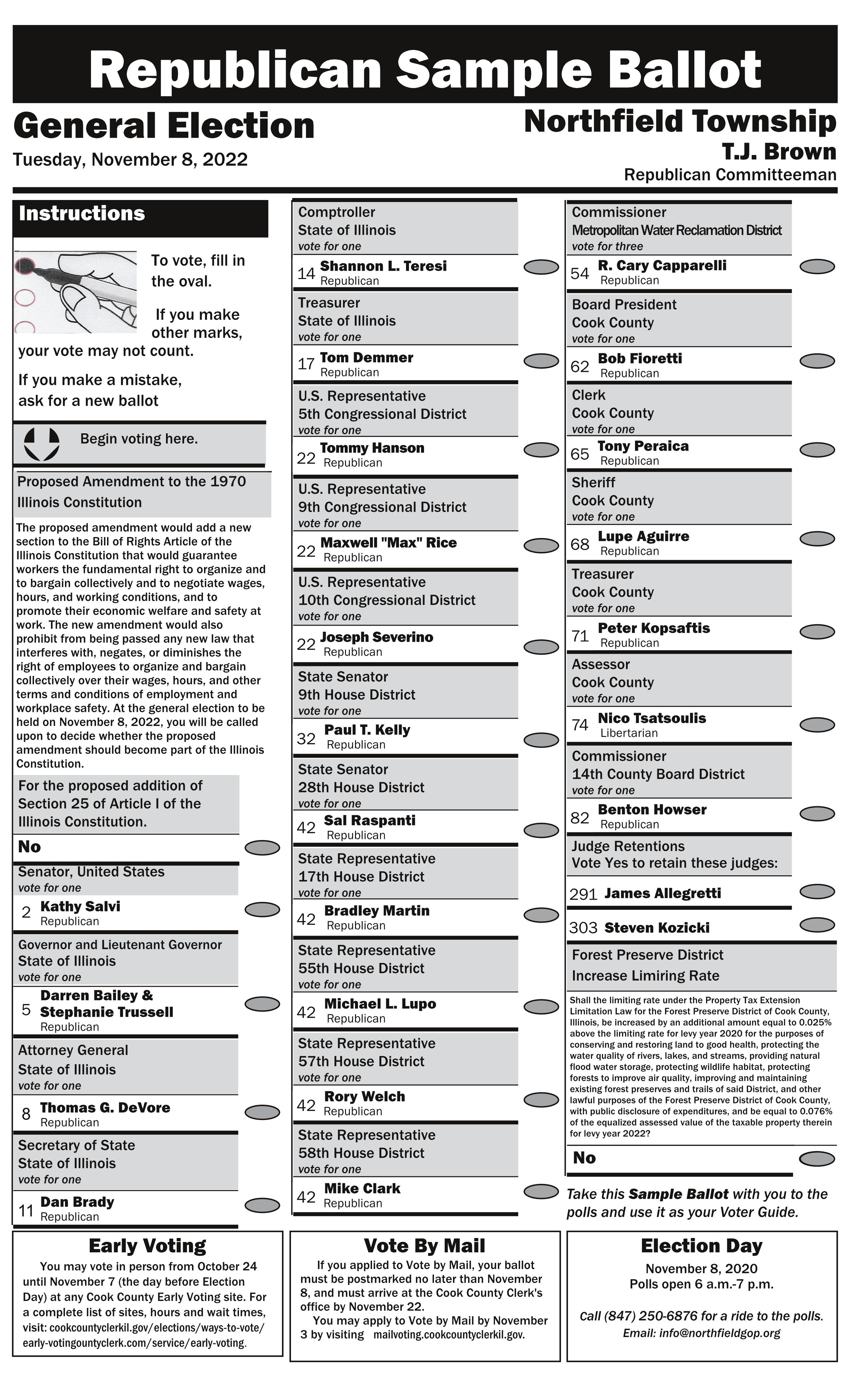 Sample Ballot - NorthfieldGOP