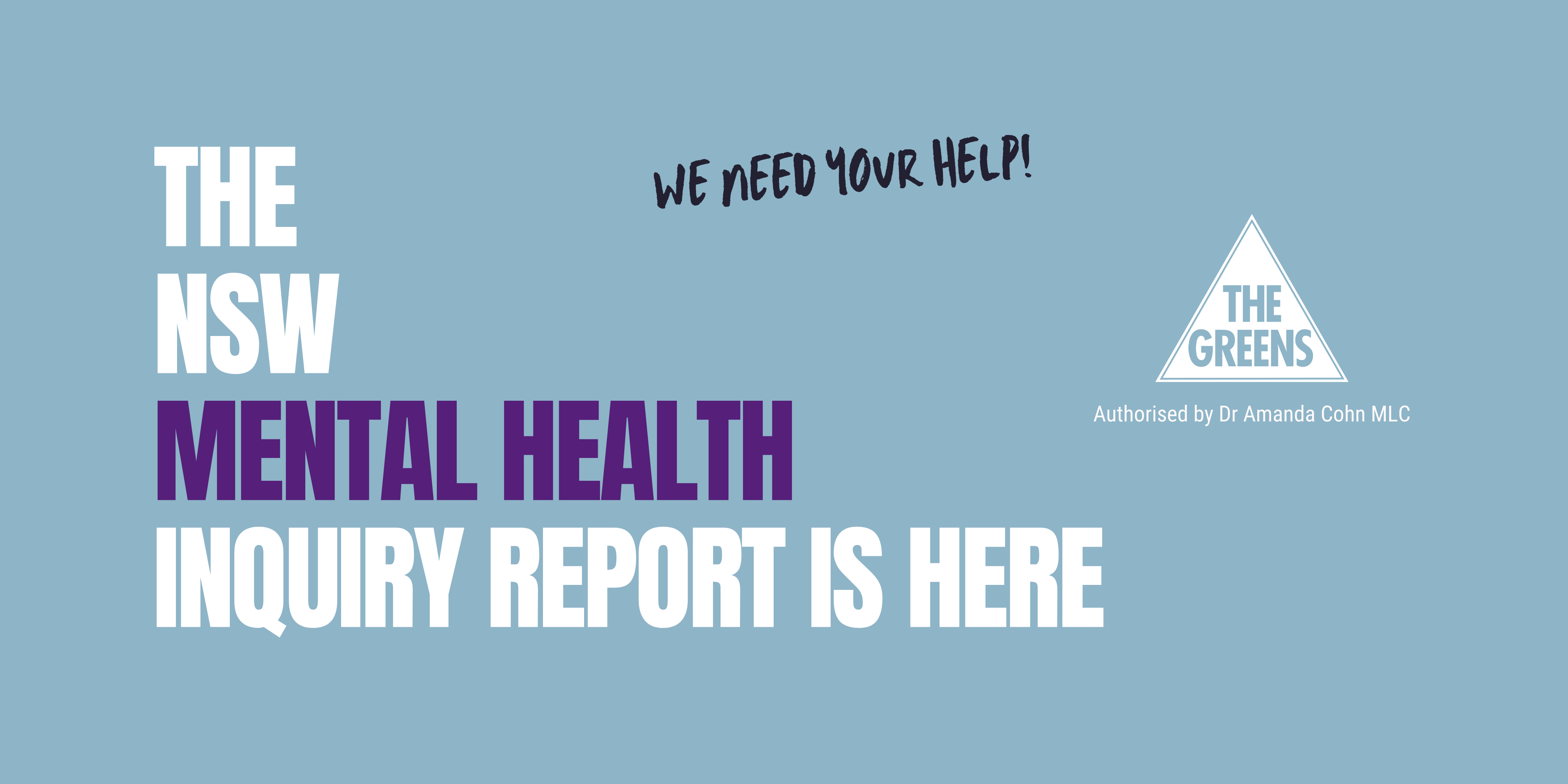 No more tinkering around the edges: Fix Mental Health Care NOW - Dr ...