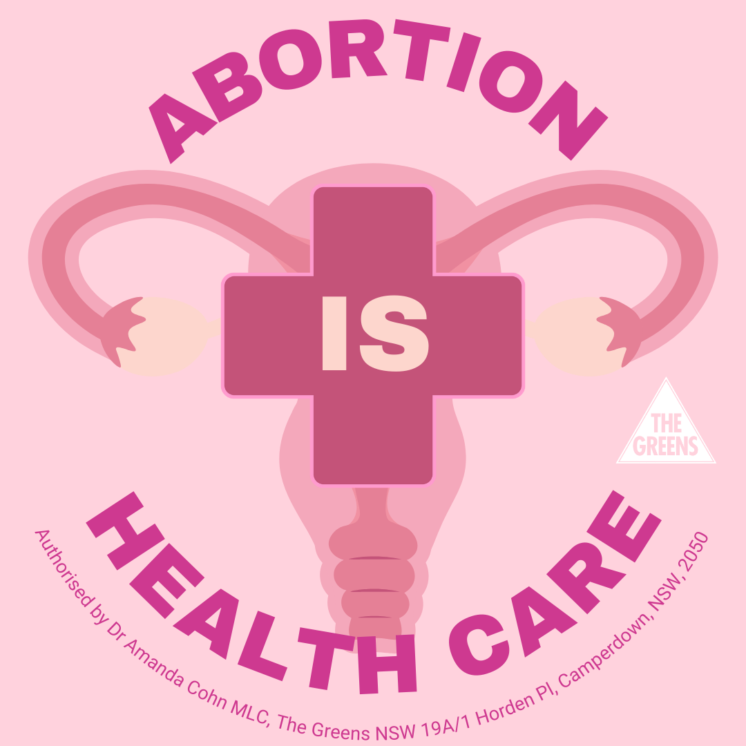 Abortion is Health Care - Dr Amanda Cohn MLC