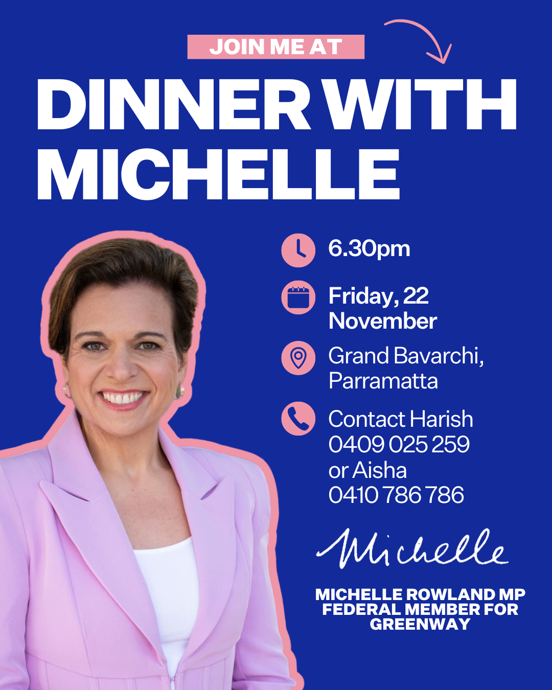 Dinner with Michelle - NSW Labor