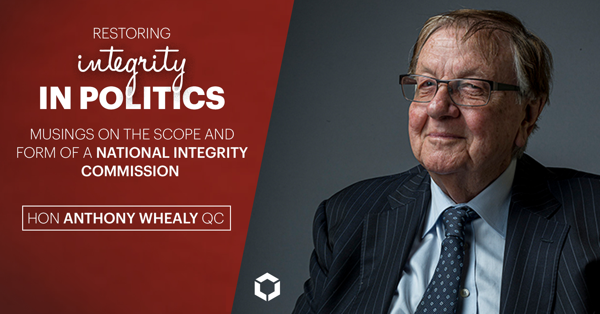 Restoring Integrity in Politics: Musings on the Scope and Form of a ...