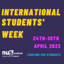 International Students Week 2023 - NUS Scotland