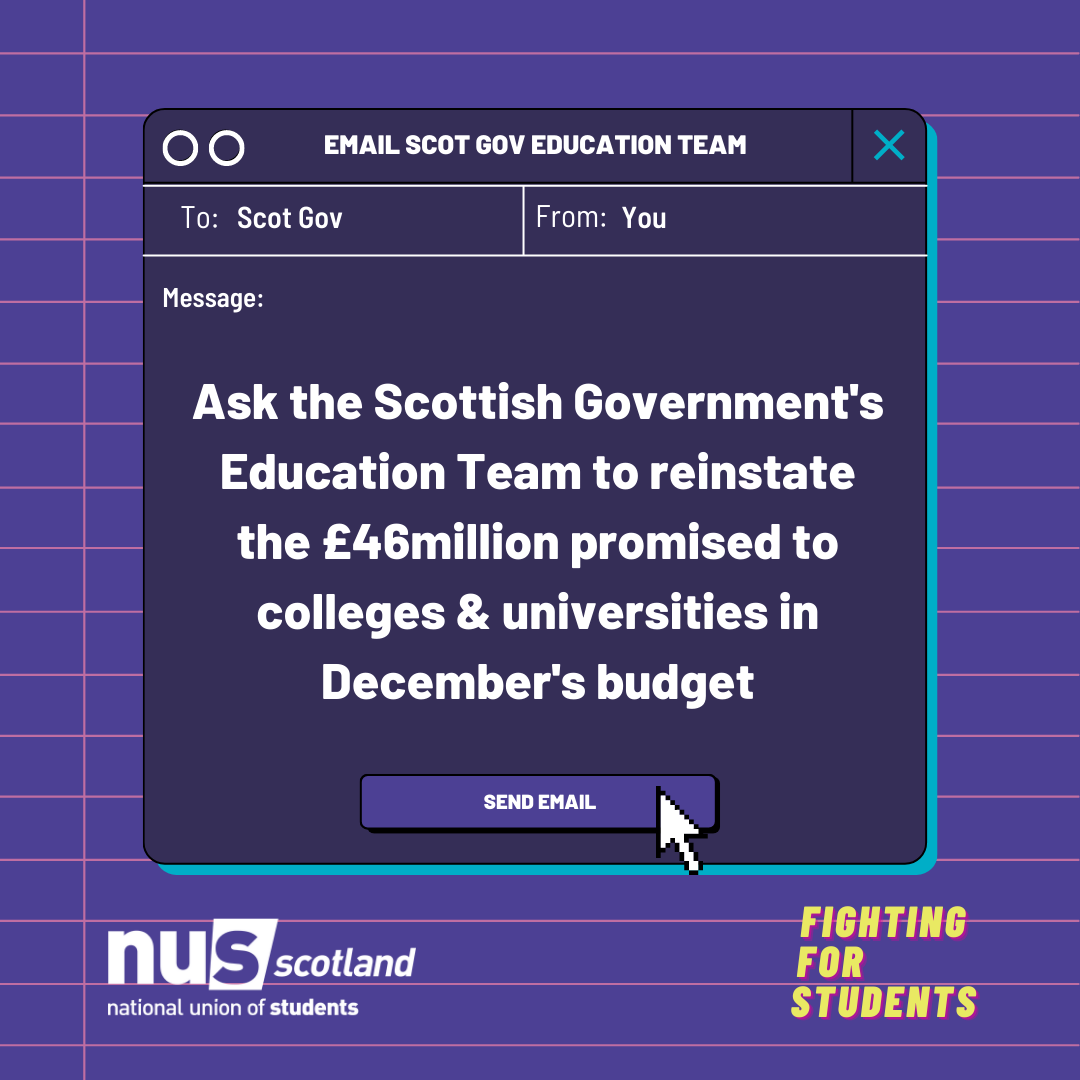 Reinstate our £46 million! Email the Scottish Government Education Team ...