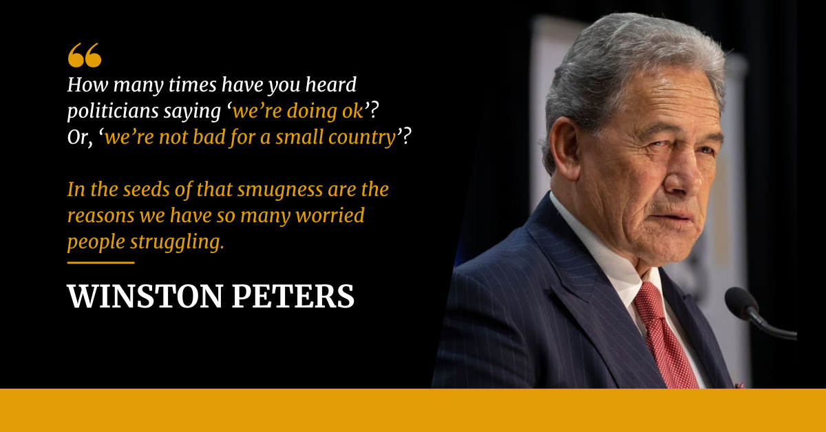 “Enough of Failure” - Winston Peters' 2022 Conference Speech - New ...