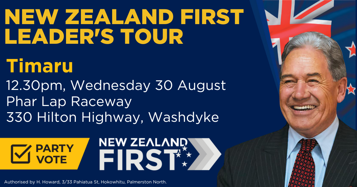 Timaru Public Meeting - New Zealand First