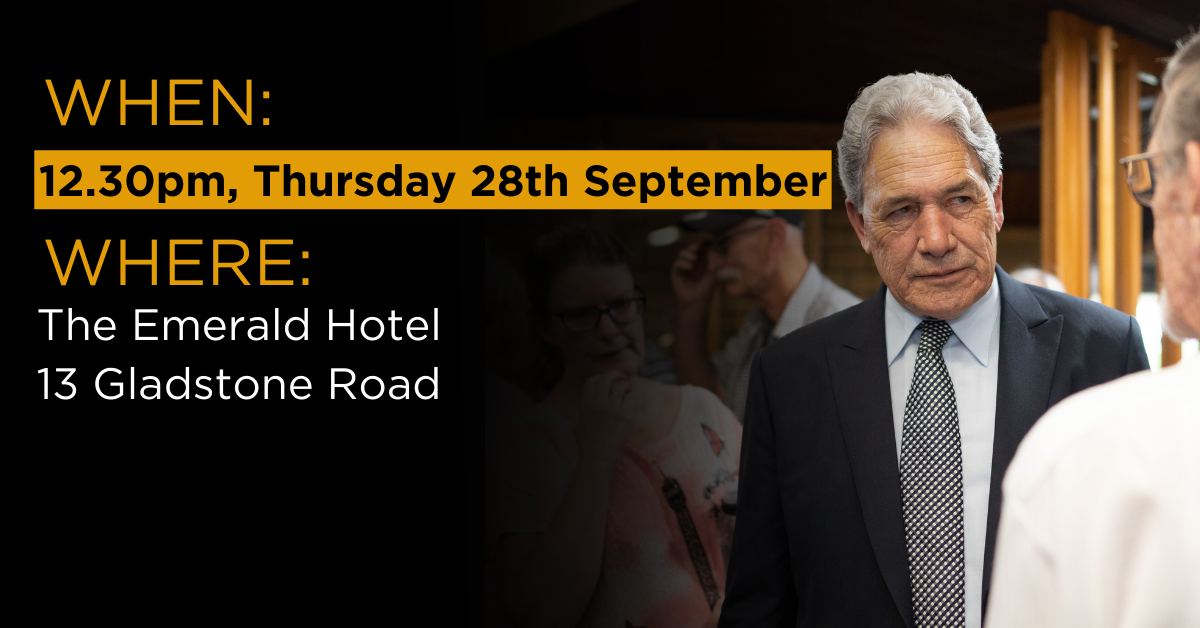 Gisborne Public Meeting - New Zealand First