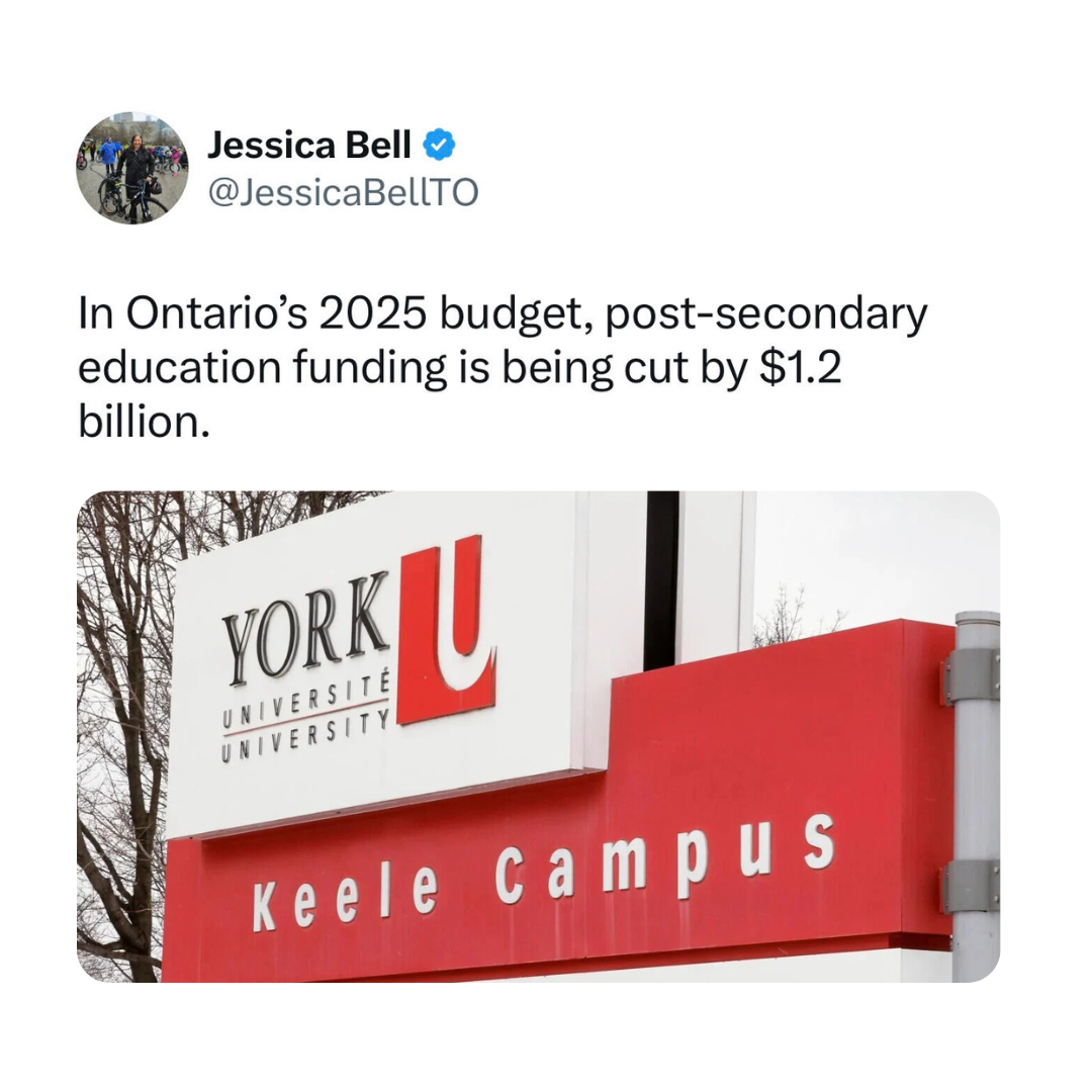 Post-secondary cuts are closing the door for Ontario students - Jessica ...