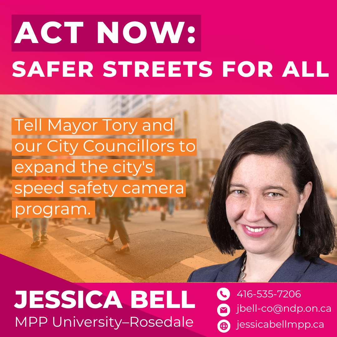 Public Letter: Automated Speed Enforcement - Jessica Bell