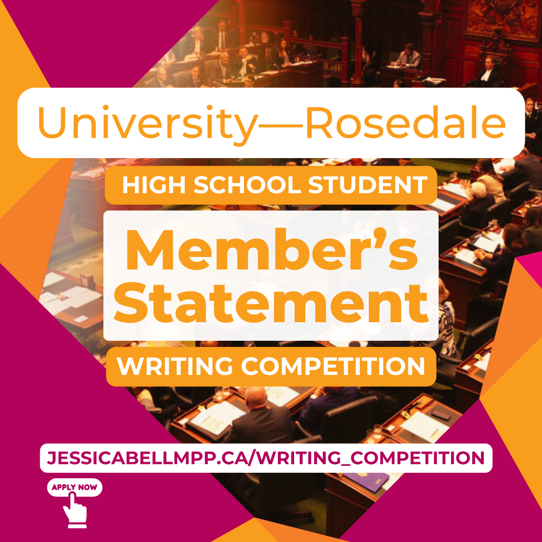 University-Rosedale Member's Statement Writing Competition - Jessica Bell