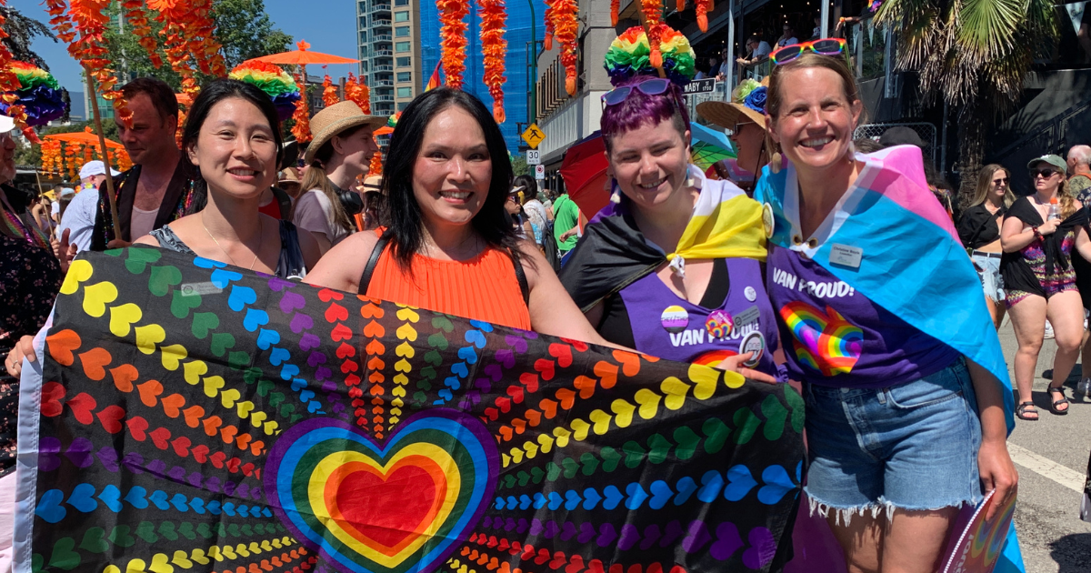 OneCity Vancouver at the Dyke March and Festival 2023