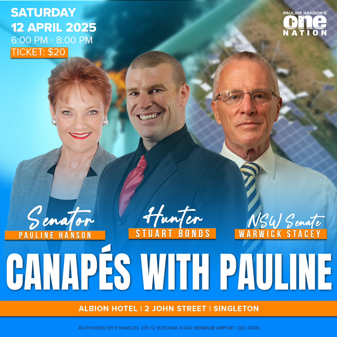 Canapés with Pauline - Pauline Hanson's One Nation