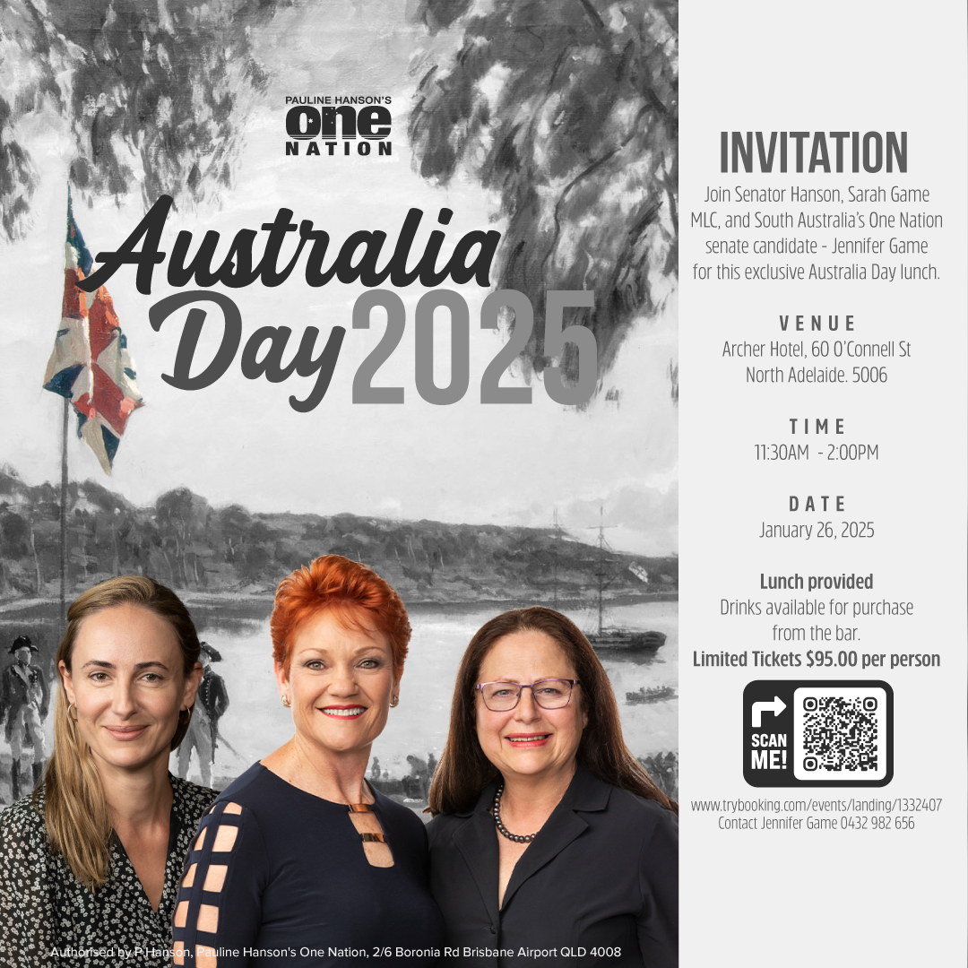 Australia Day 2025 - Pauline Hanson's One Nation