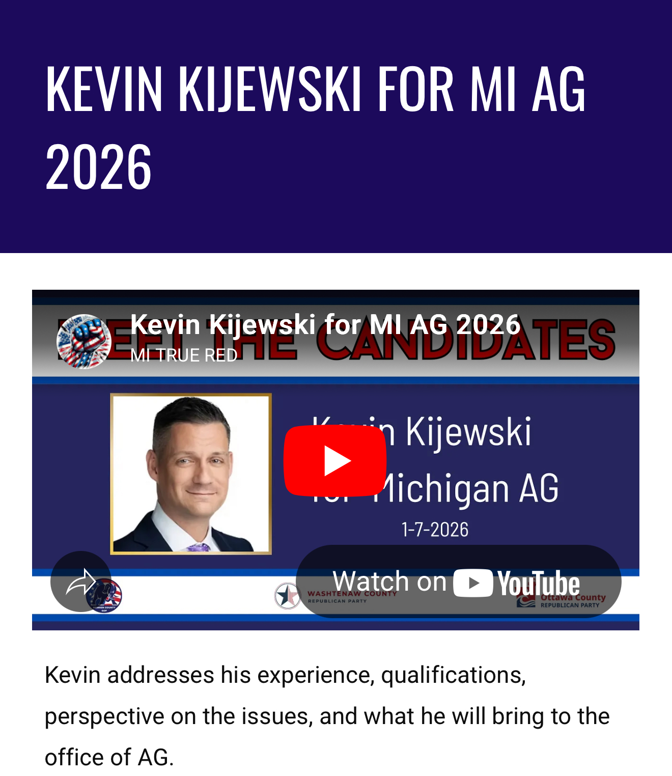 AG/SOS Candidate Information for Jan. 22, 2026 - Ottawa County ...
