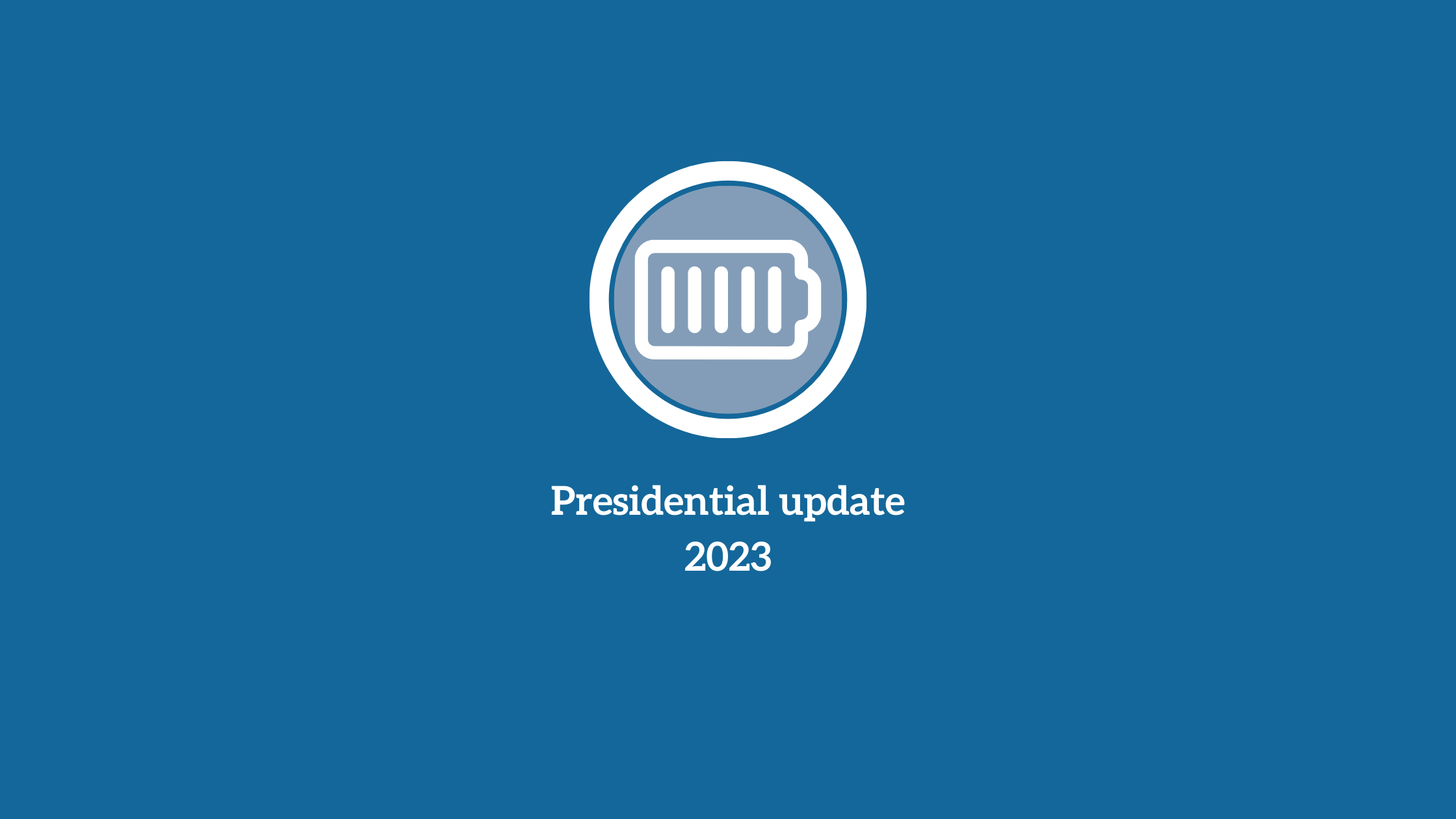 September & October Presidential Updates 2023 - OUSA