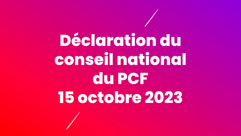 Ouvrons une nouvelle page du rassemblement de la gauche et des ...