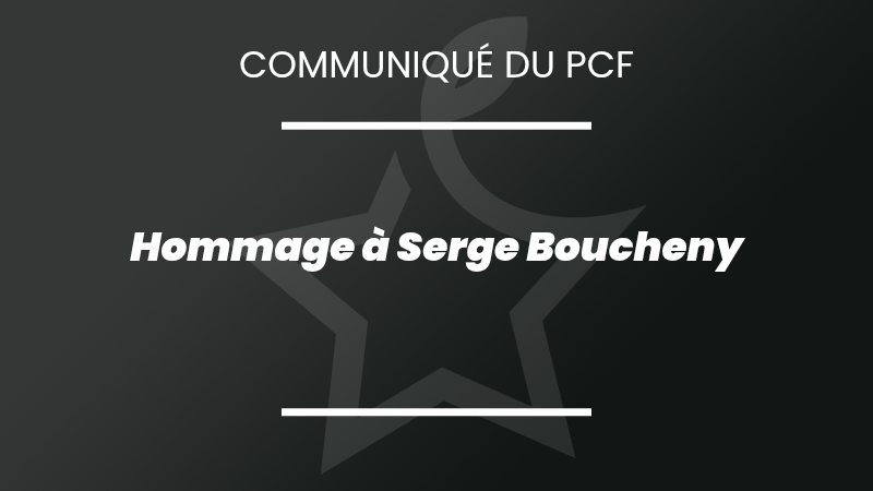 Hommage à Serge Boucheny