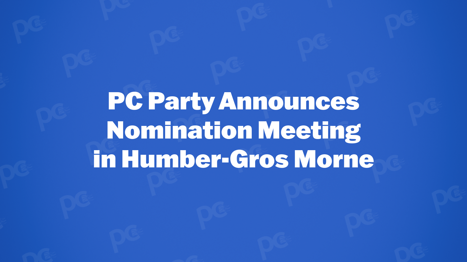 News - Progressive Conservative Party of Newfoundland and Labrador