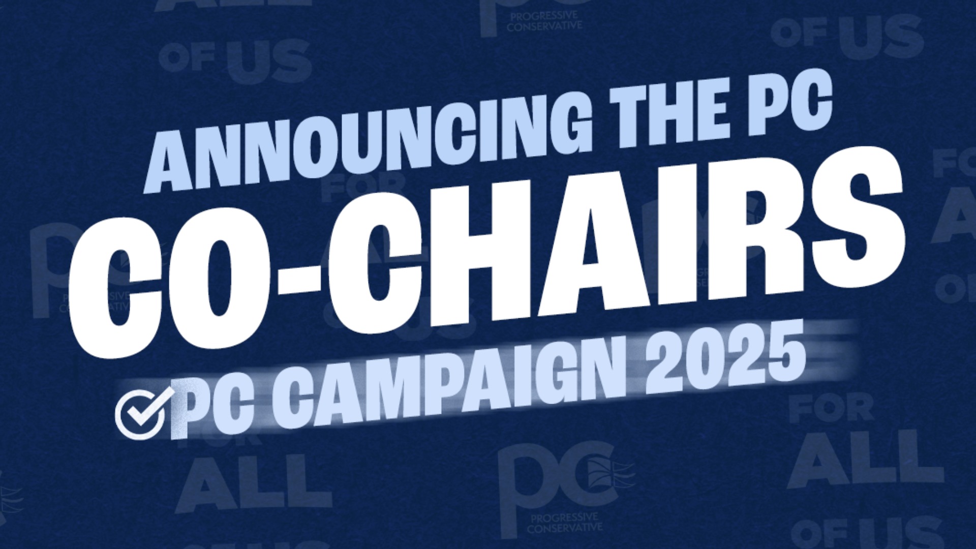 PC Leader Tony Wakeham Announces Campaign Co-Chairs - Progressive ...