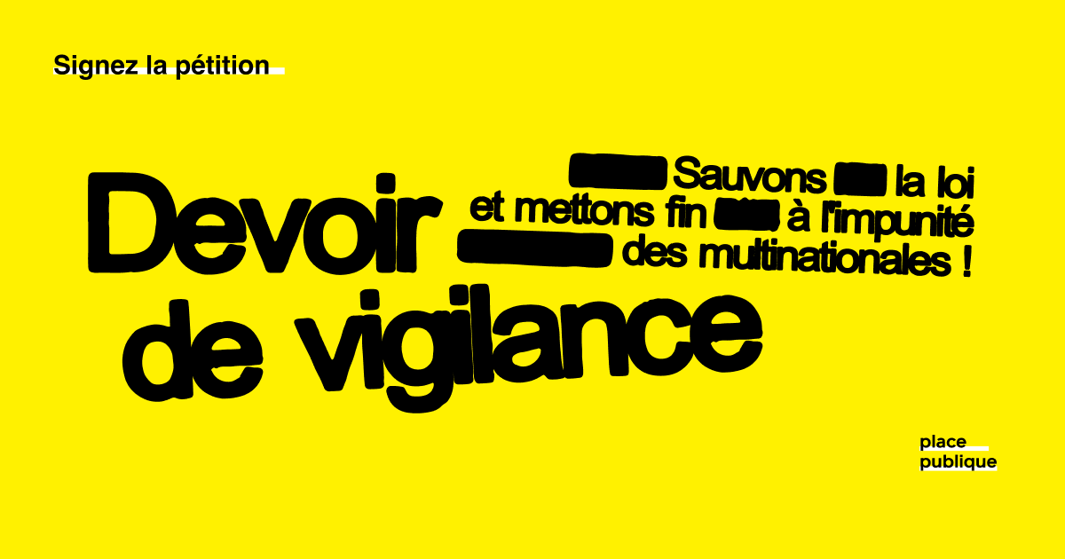 Place publique - Devoir de vigilance des multinationales