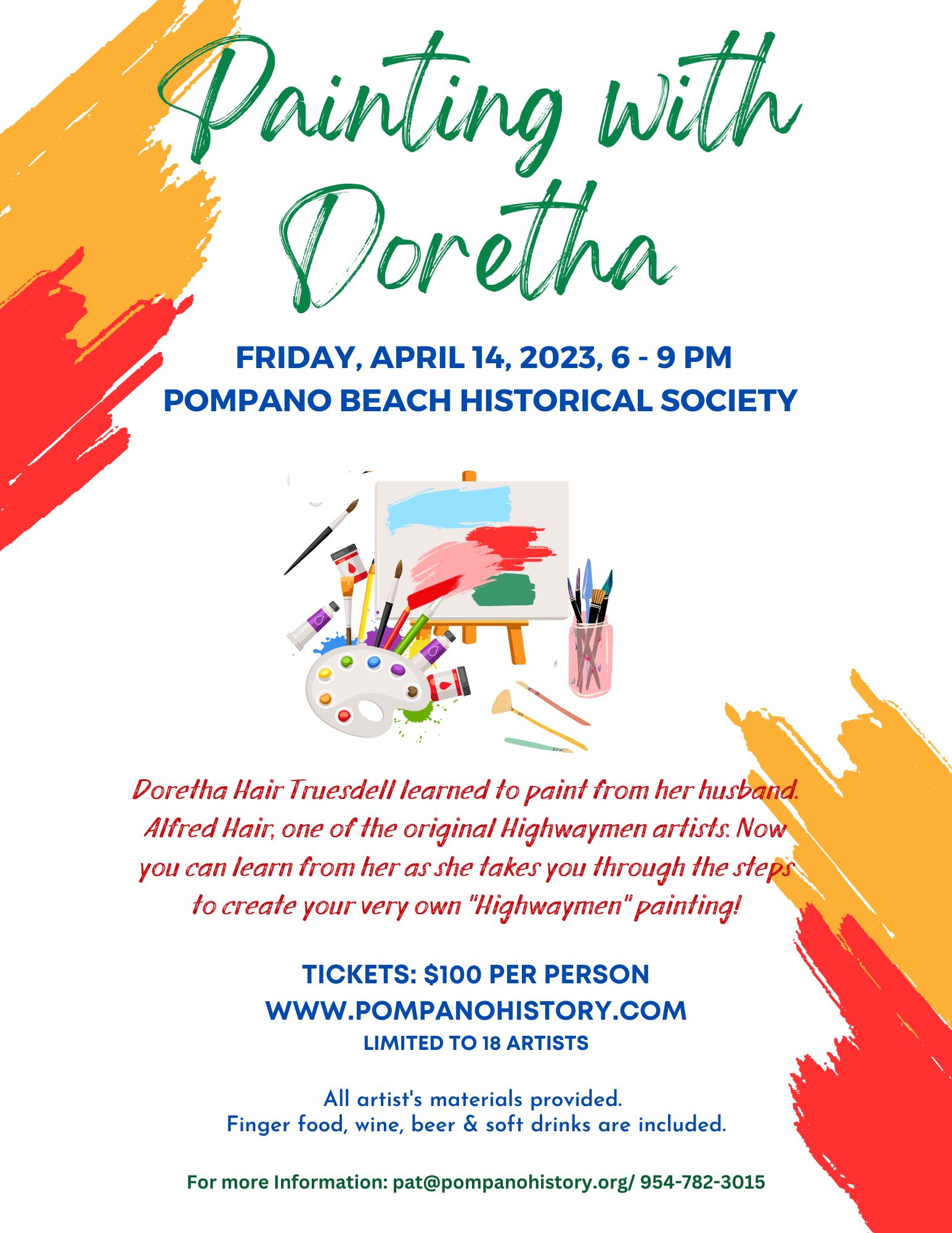 Paint with Doretha - Pompano Beach Historical Society