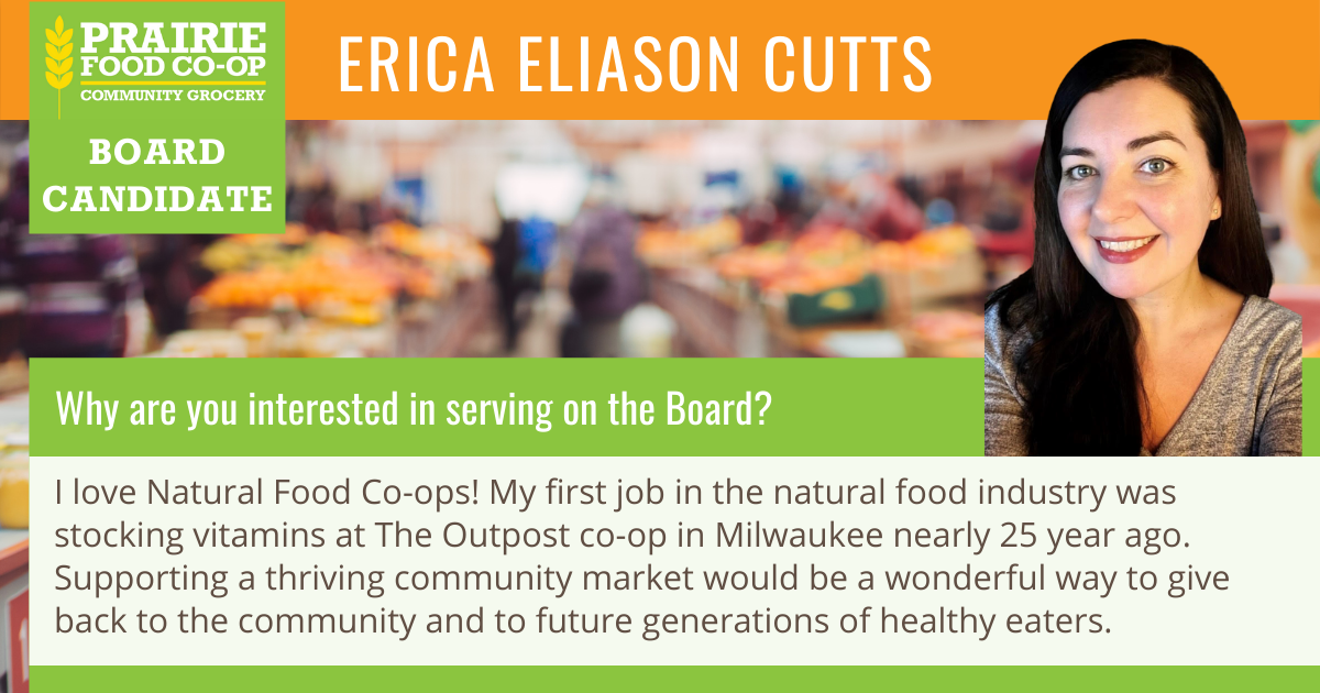 Erica Eliason Cutts - Prairie Food Co-op
