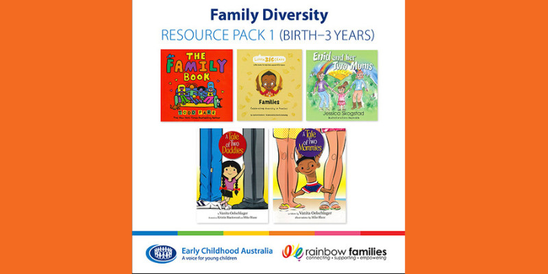 Family Diversity Resources and Books 0 to 3 yrs. - Rainbow Families (RF)