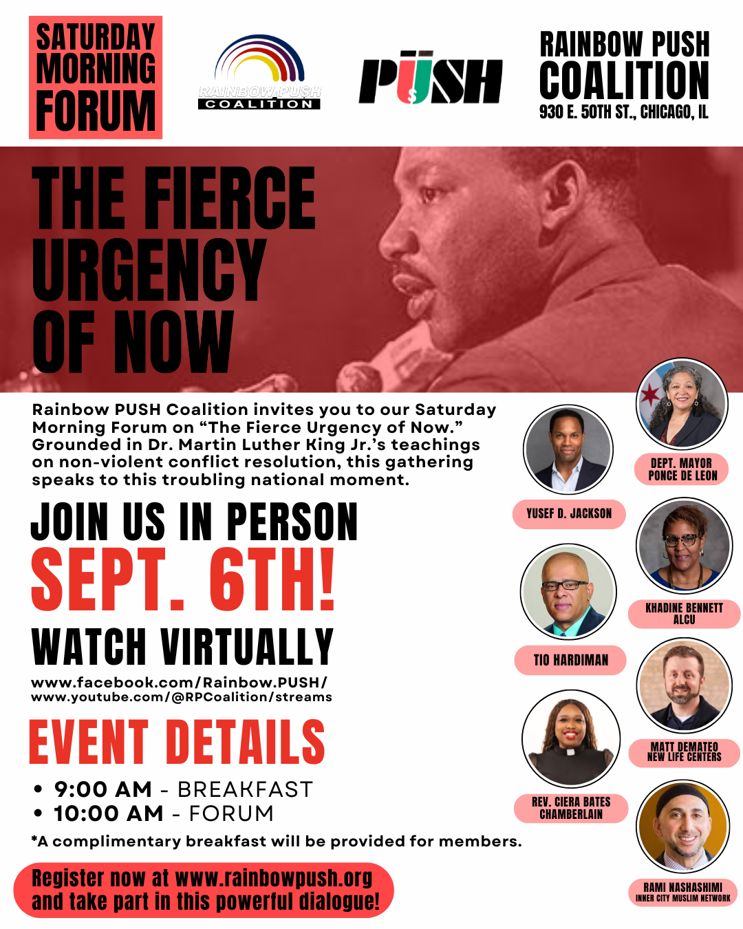 Saturday Forum -September 6th